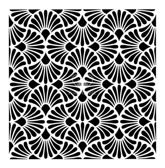 ART DECO FAN STENCIL 19.7 x 19.7 inches – Painting Lady Designs ...